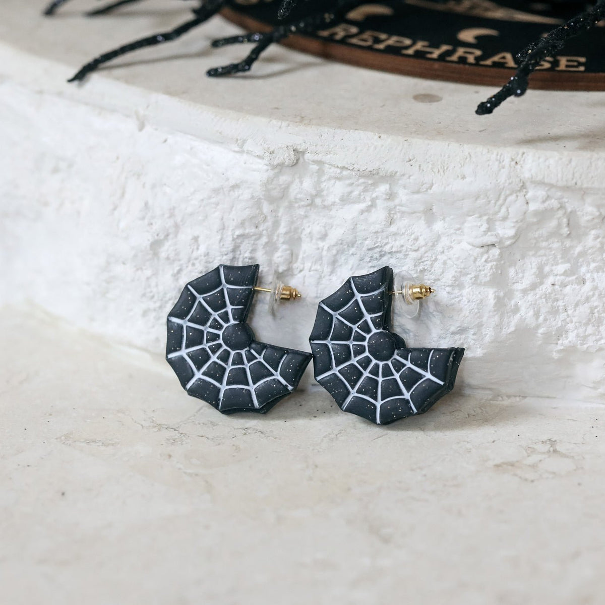 Spider Web Hoops | The Gilded Witch