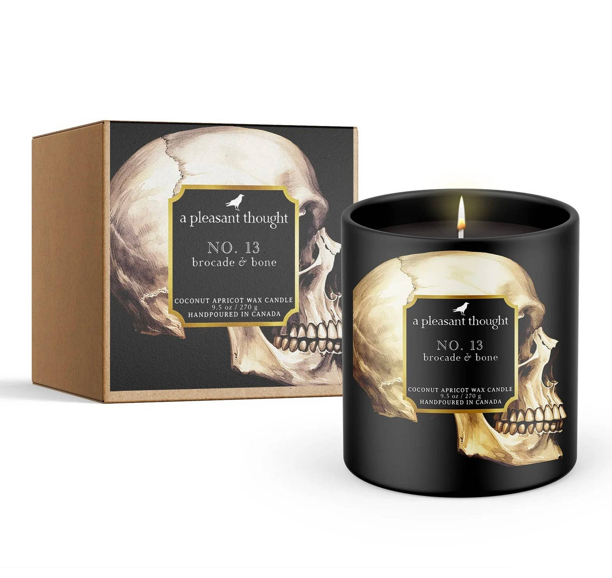 Brocade & Bone Candle - Floral, Citrus, Vanilla | The Gilded Witch