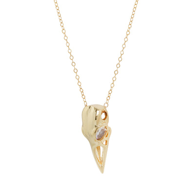 Raven Skull Necklace | The Gilded Witch