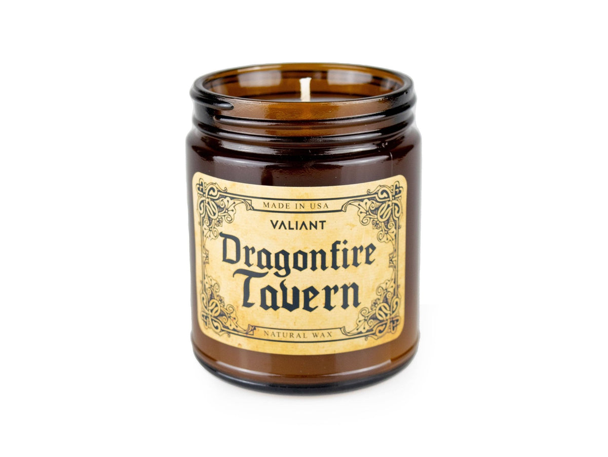 Dragonfire Tavern Candle - Whiskey + Leather | The Gilded Witch