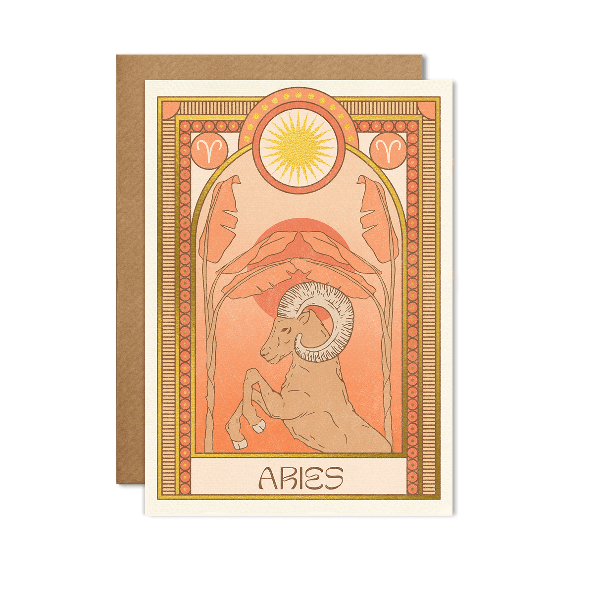 Aries Zodiac Card | The Gilded Witch