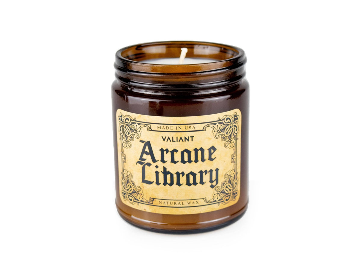 Arcane Library Candle - Red Roses + Parchment | The Gilded Witch