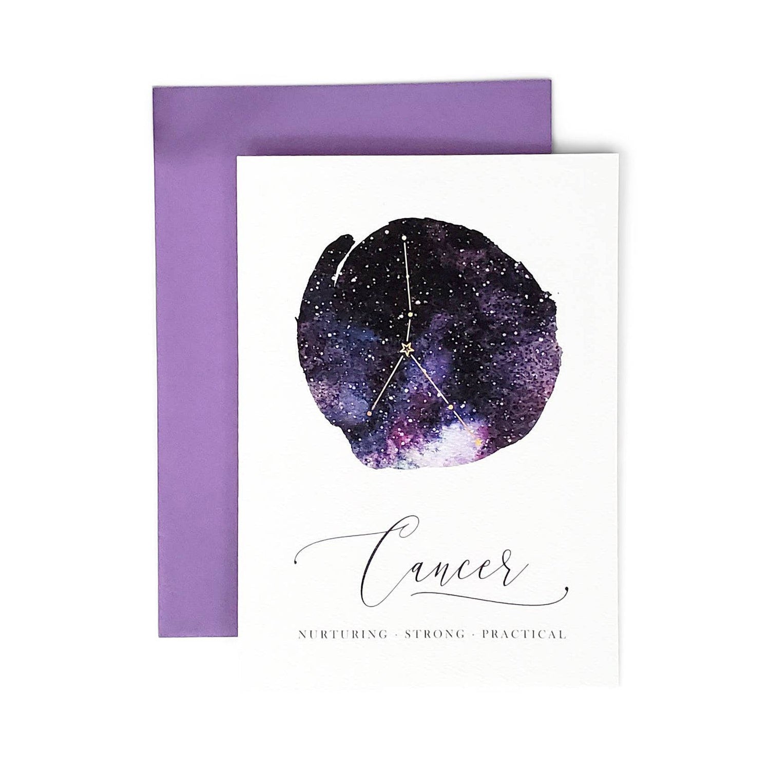 Cancer Zodiac Birthday Card | The Gilded Witch
