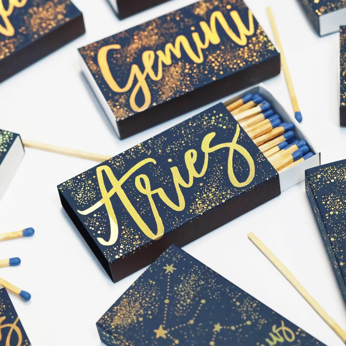 Pisces Zodiac Matchbook - Extra Large 4.5" Cigar Matches | The Gilded Witch